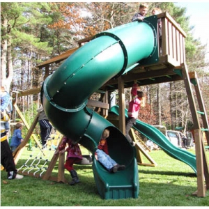 Enclosed Tube/ Turbo Slide - 7ft platform - The Outdoor Toy Centre