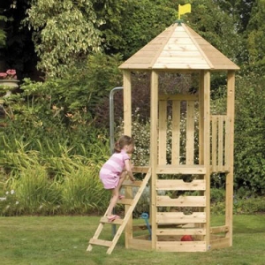 TP Toys Castlewood Tower - children's wooden playtower - The Outdoor ...